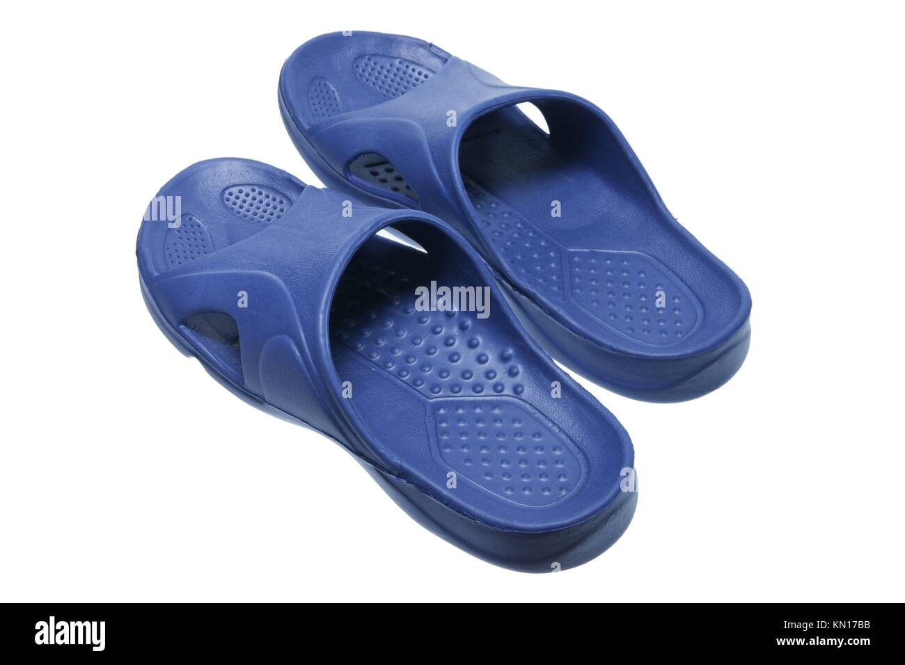 Slippers on White Background Stock Photo - Alamy