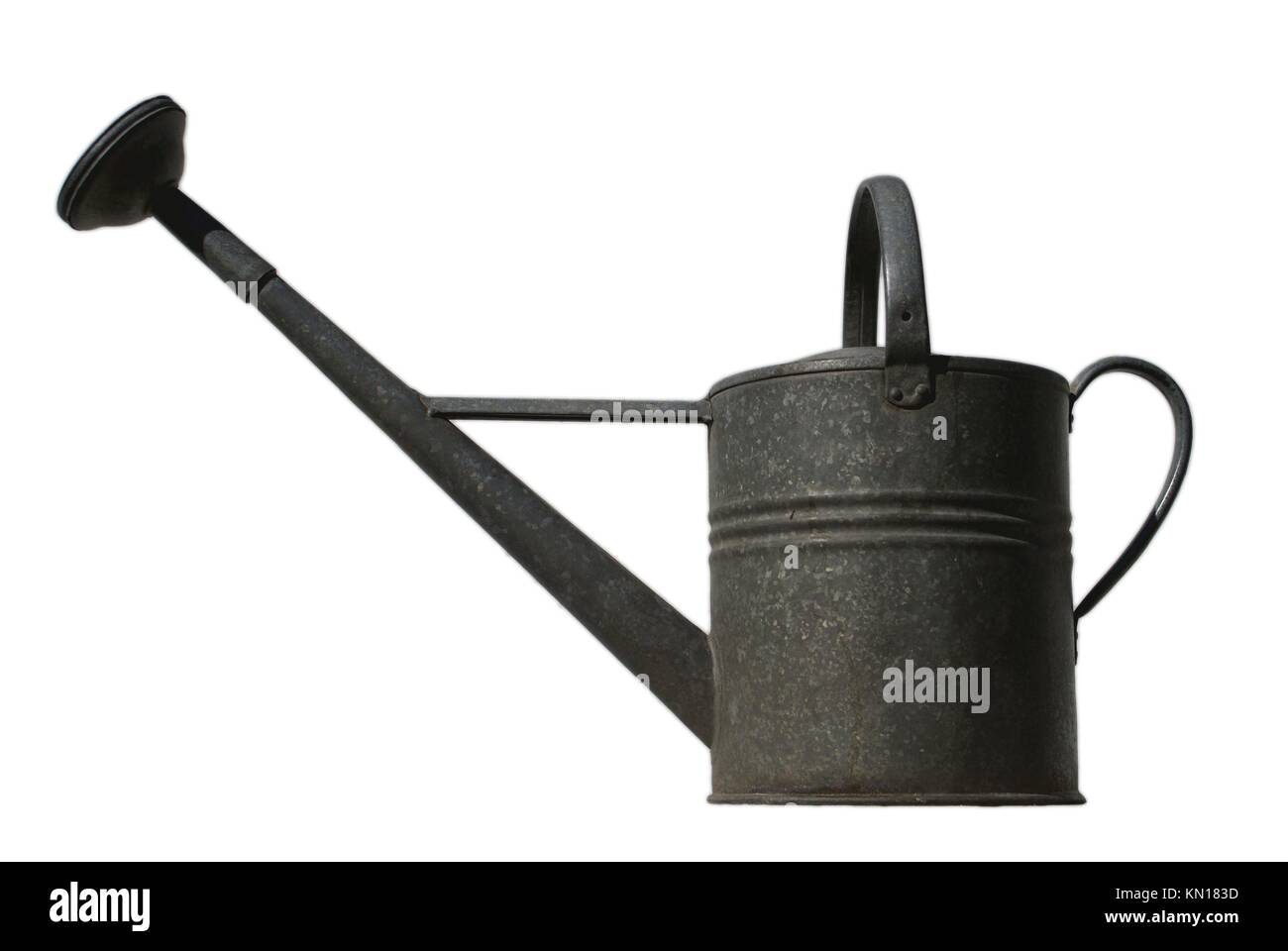 Old water jug made of zink Perfect gardening Stock Photo - Alamy