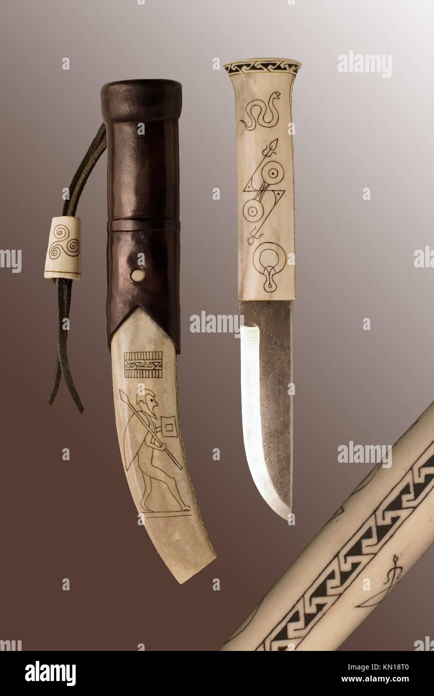 Celtic knives handmade Stock Photo - Alamy