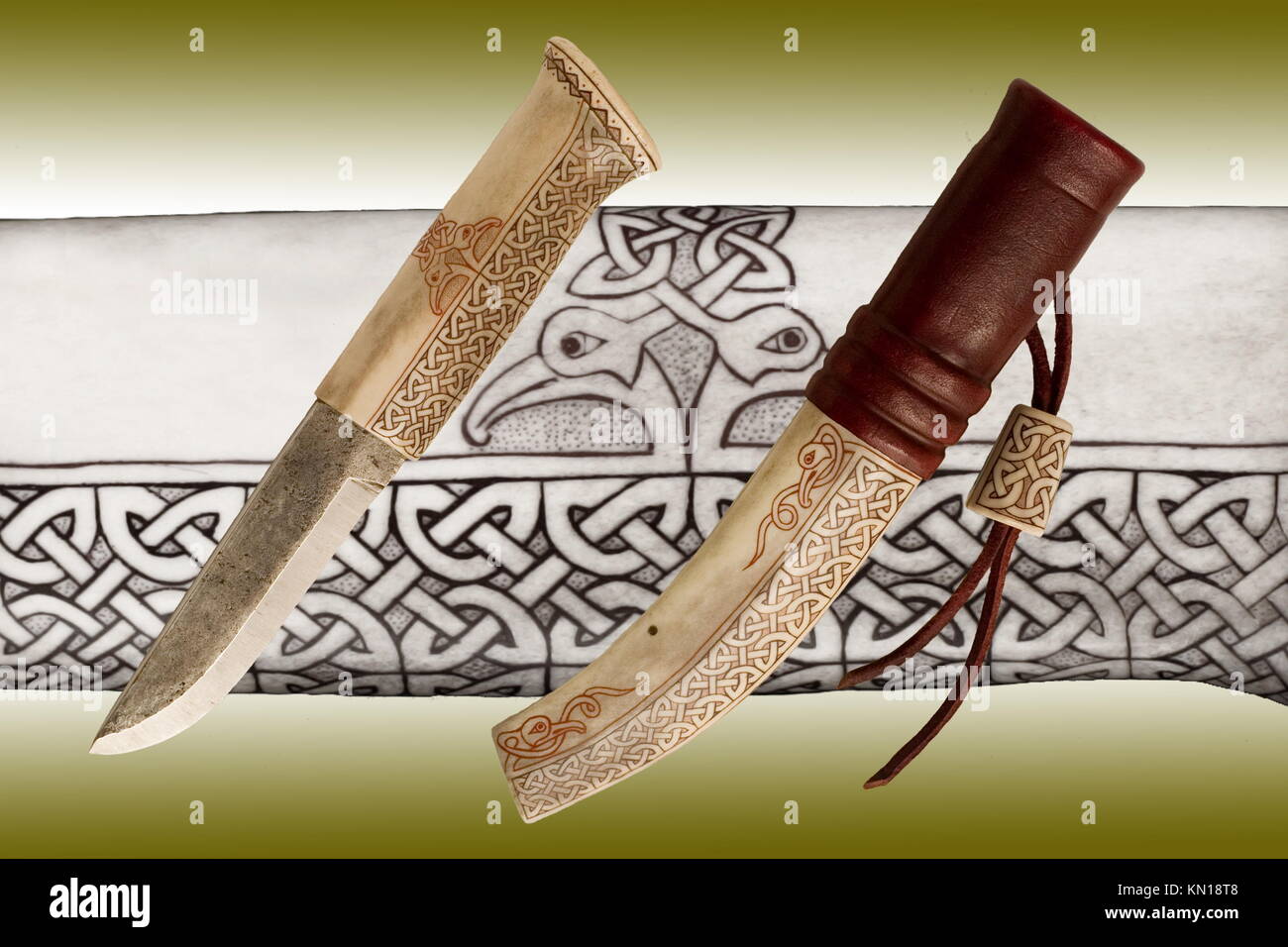 Celtic knives handmade Stock Photo - Alamy