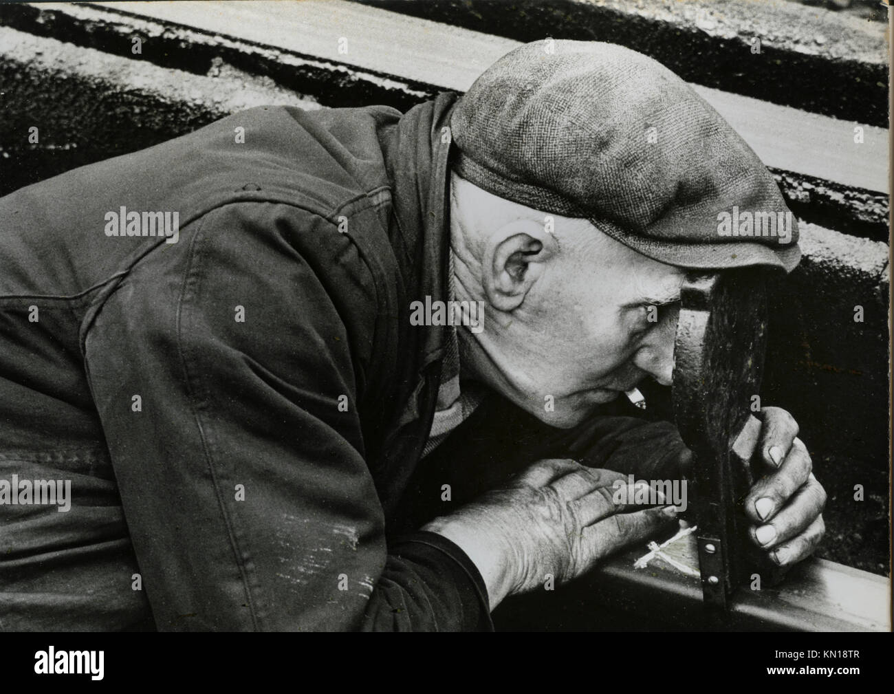 Railway line work Stock Photo - Alamy