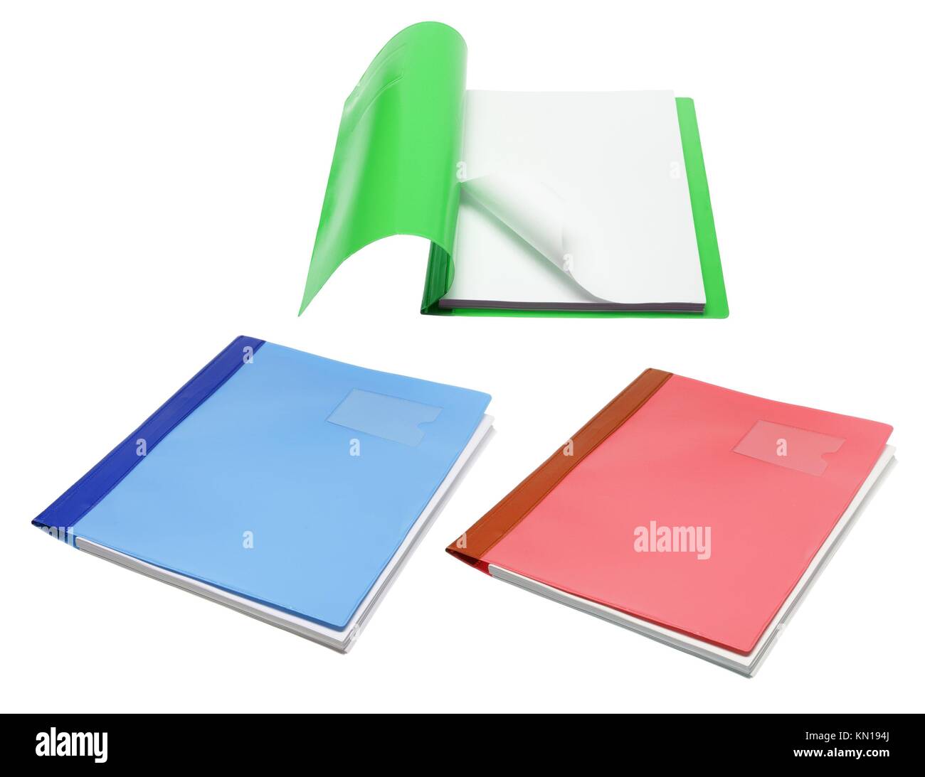Files on White Background Stock Photo - Alamy