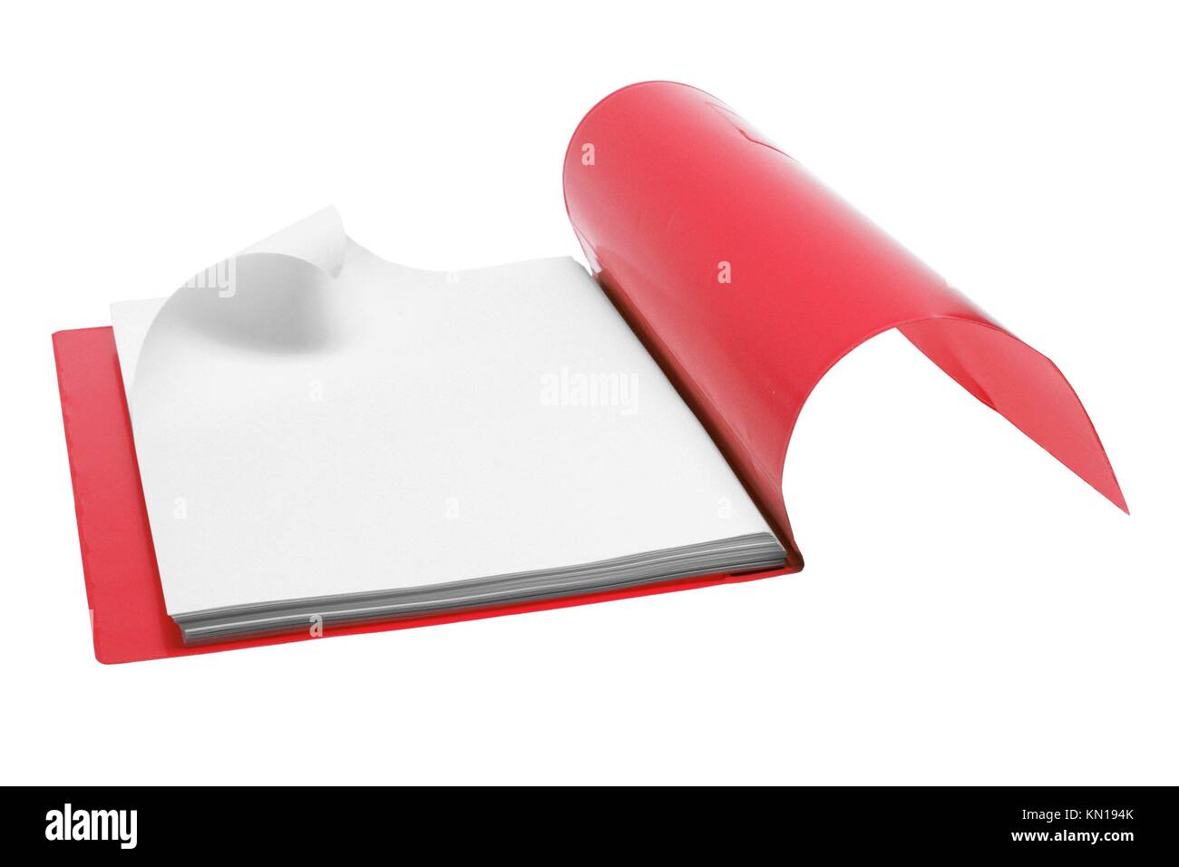 File Folder on White Background Stock Photo - Alamy