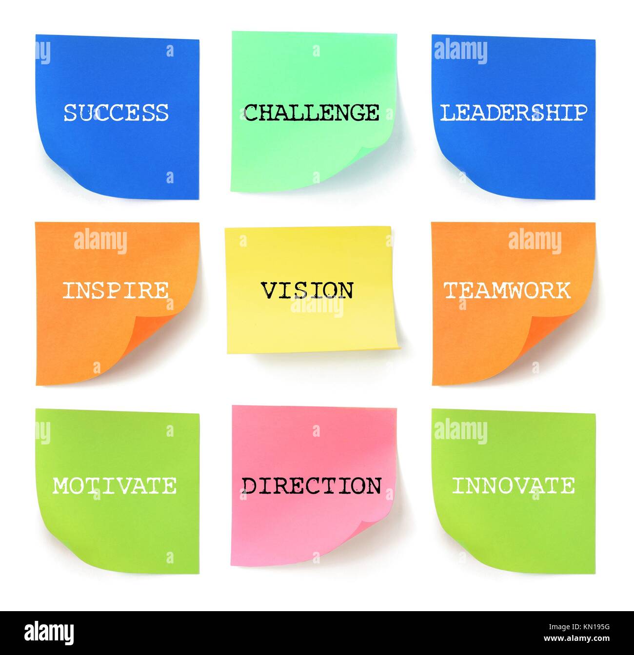 Inspirational sticky note Cut Out Stock Images & Pictures - Alamy