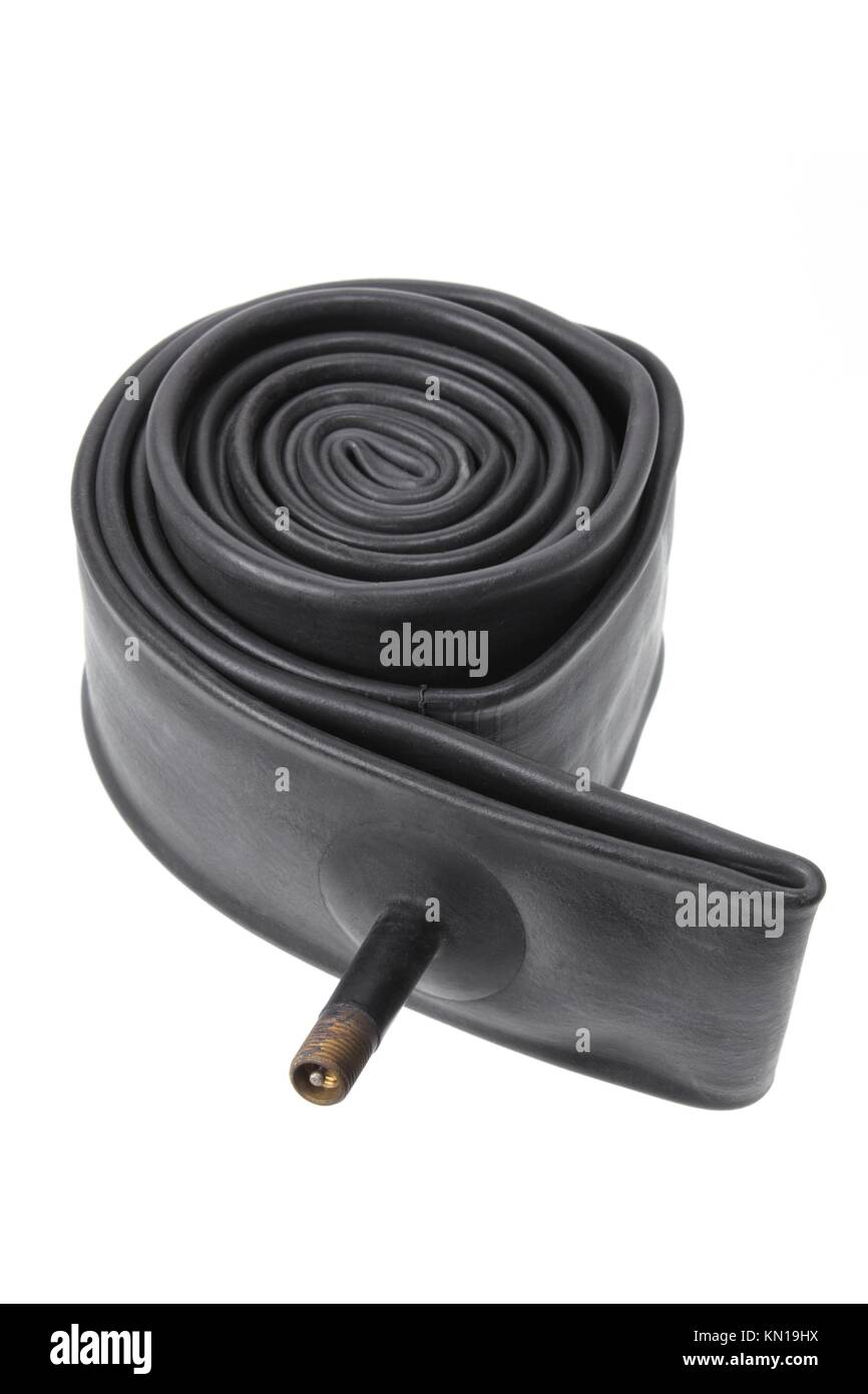 Rubber Inner Tube on White Background Stock Photo - Alamy