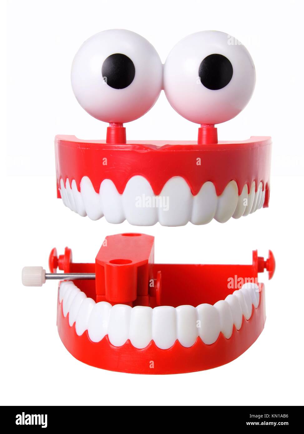 Chattering teeth toy on white hi-res stock photography and images - Alamy