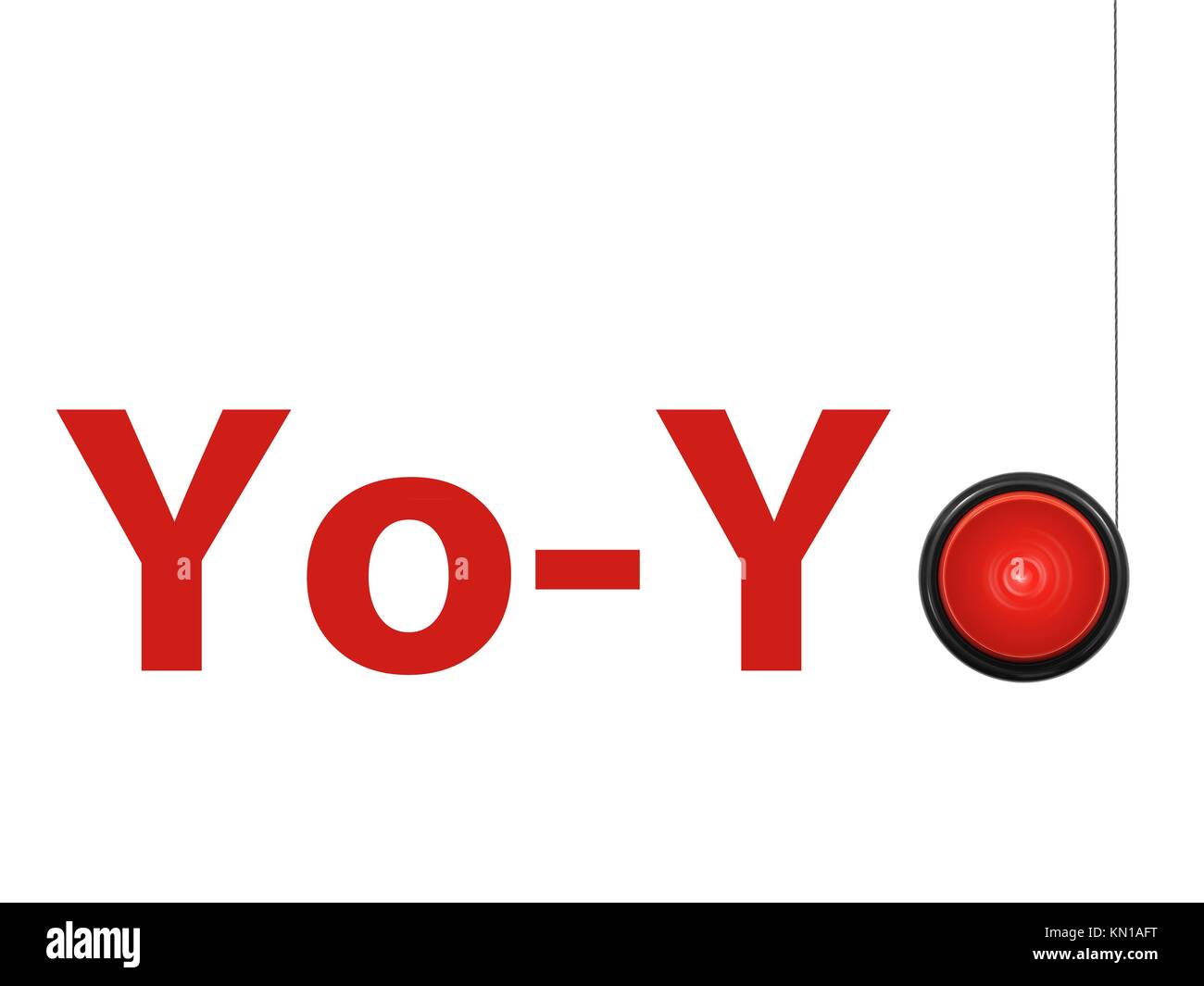 A toy yoyo isolated against a white background Stock Photo - Alamy