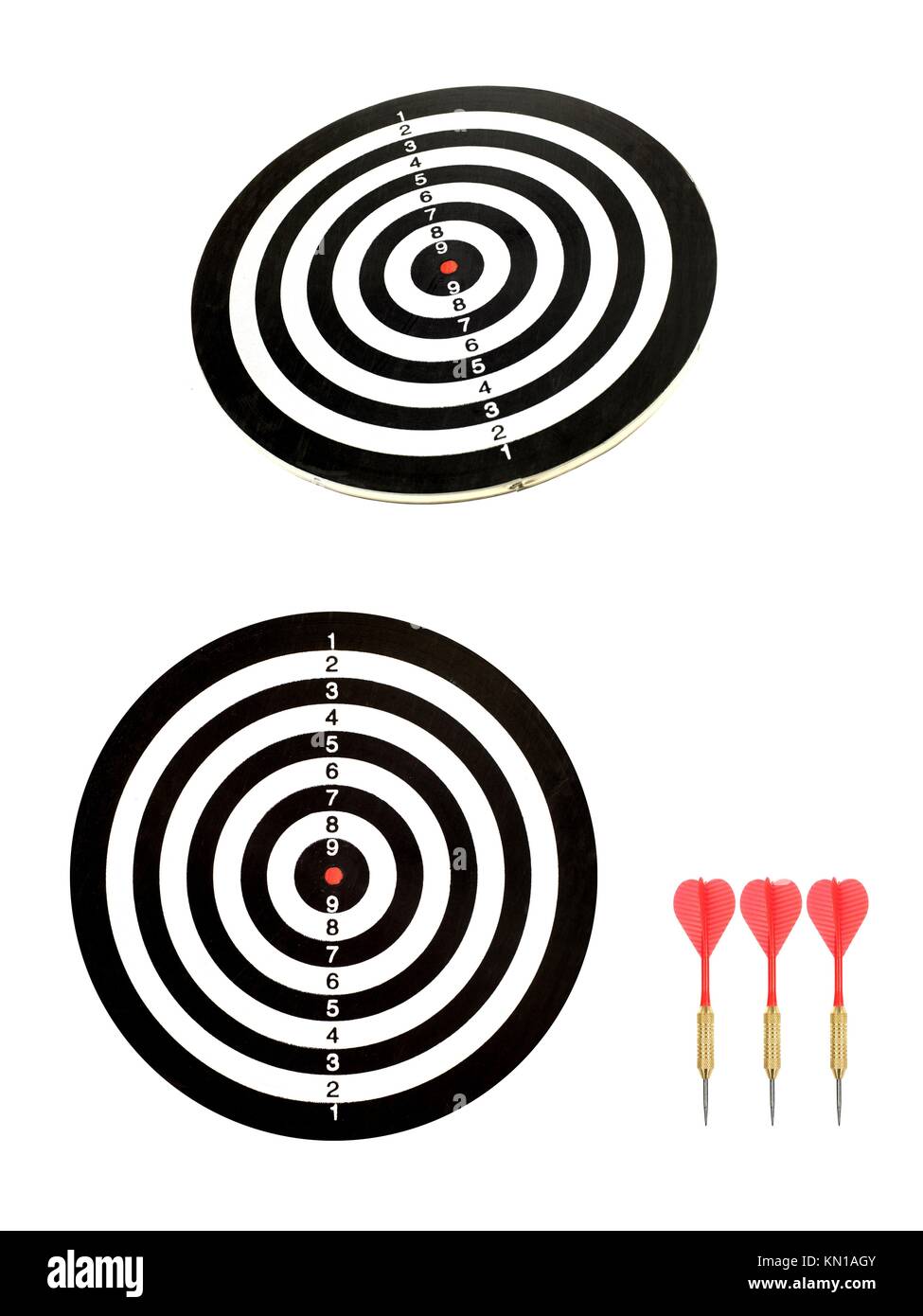A target isolated against a white background Stock Photo - Alamy