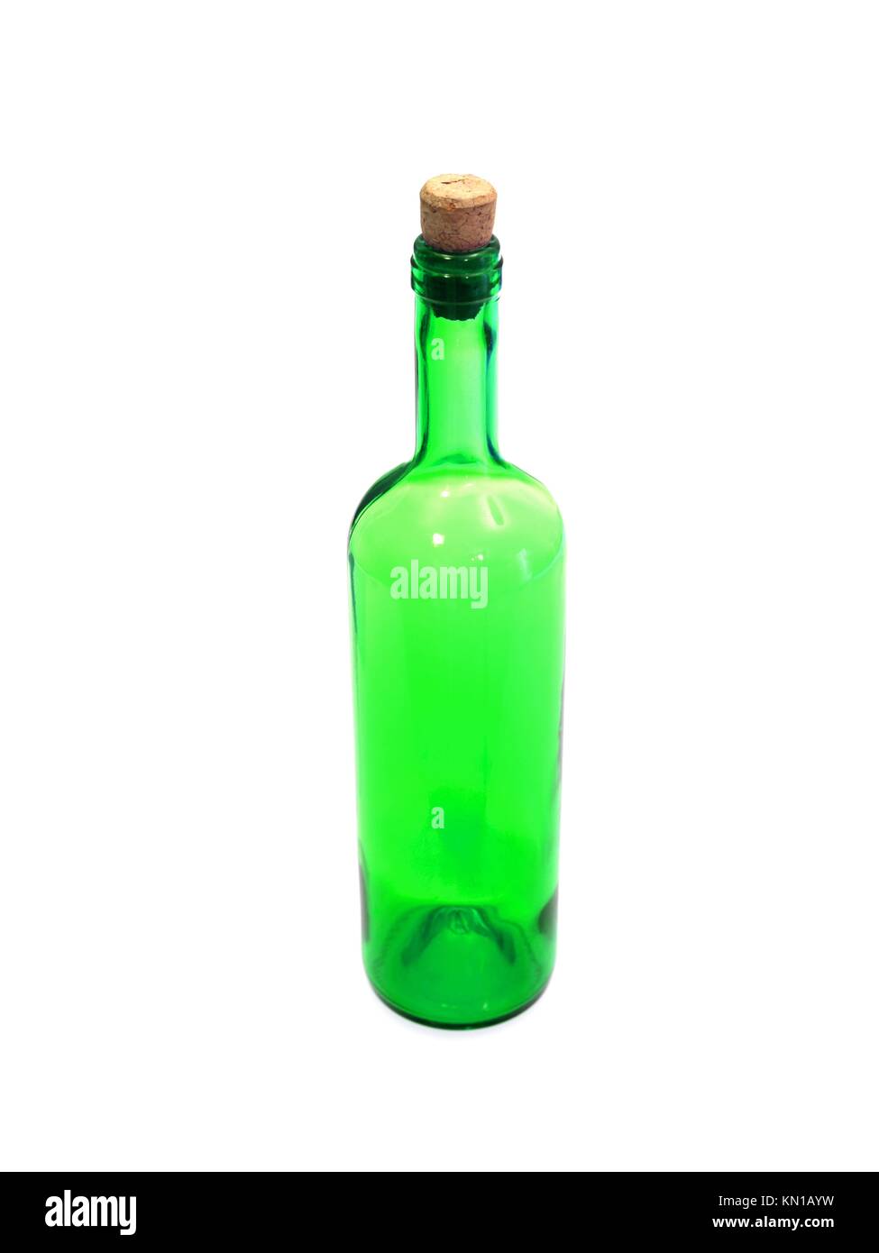 Glass bottles isolated against a white background Stock Photo - Alamy