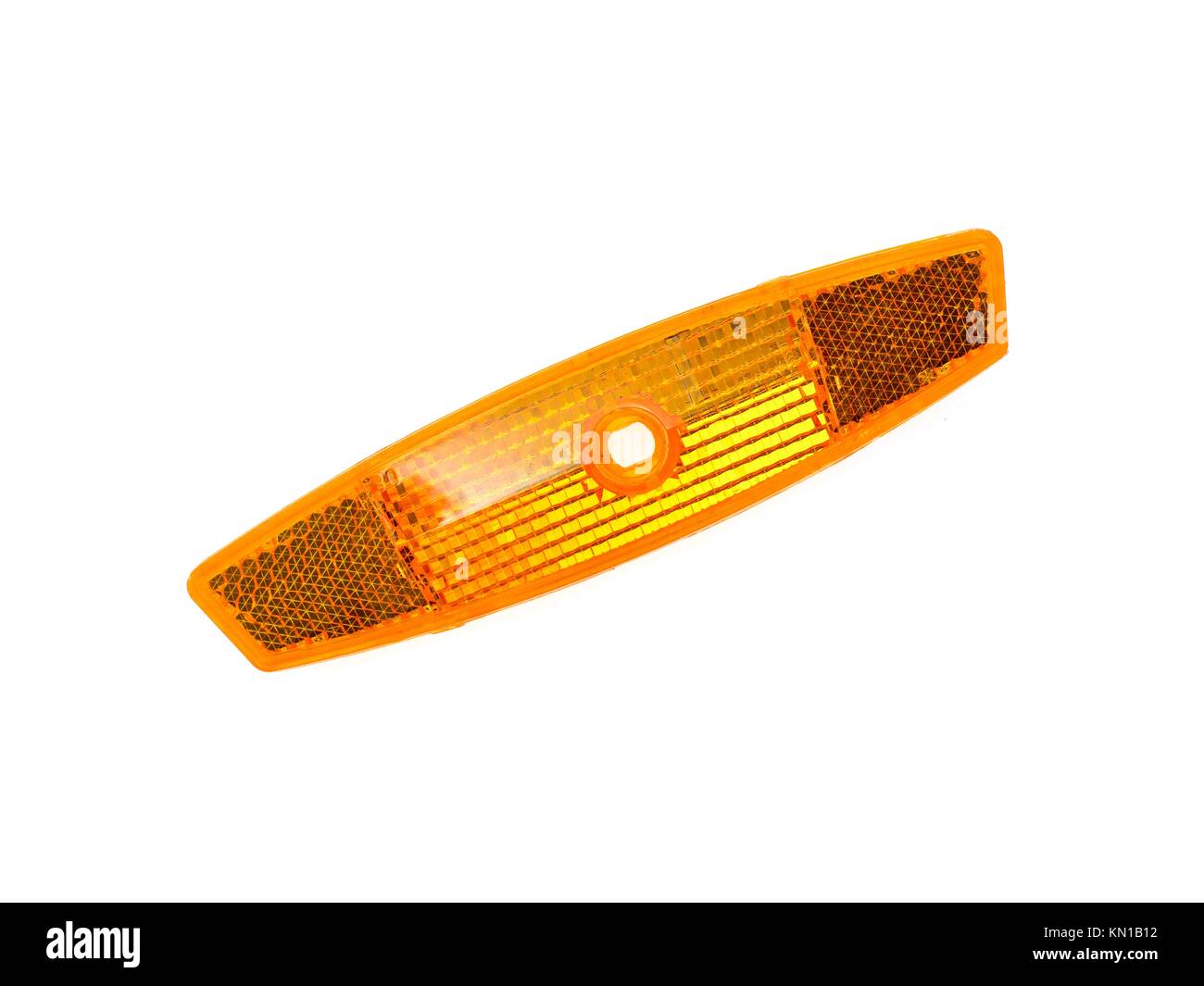 Bicycle reflectors isolated against a white background Stock Photo - Alamy