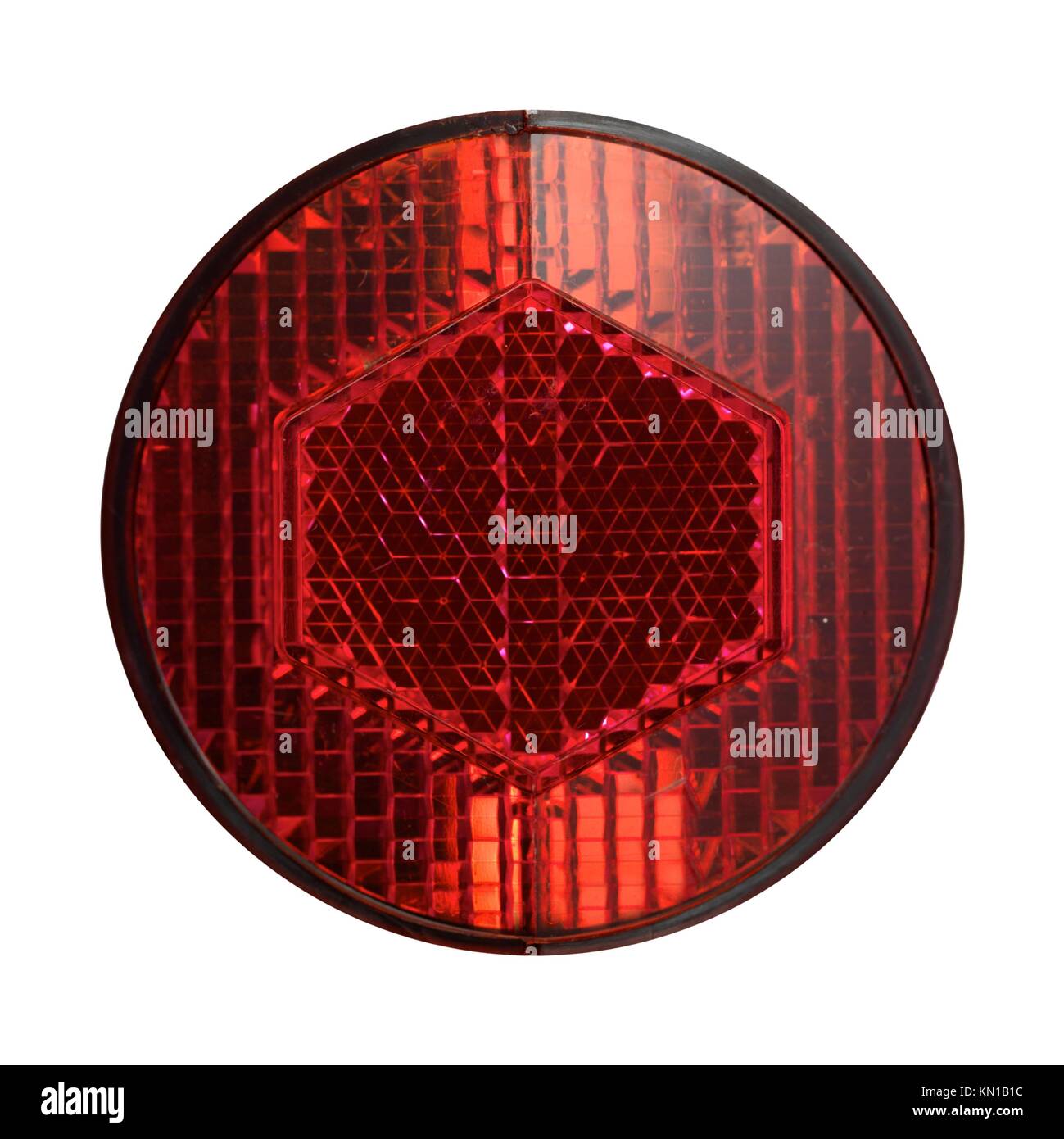 Bicycle reflectors isolated against a white background Stock Photo - Alamy