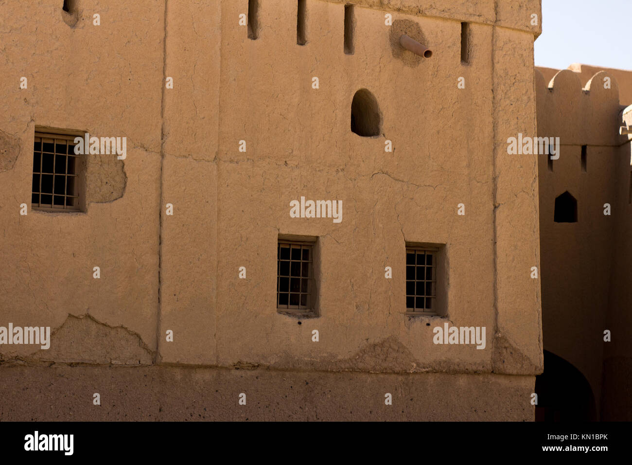 Ancient Oman fort famous for construction old architecture used for ...