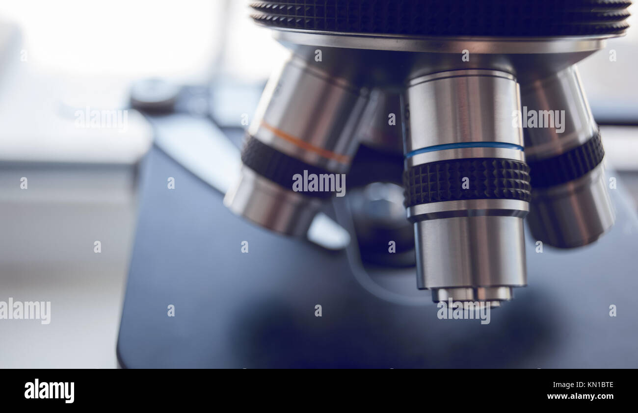 Optical microscope - science and laboratory equipment. For conducting ...