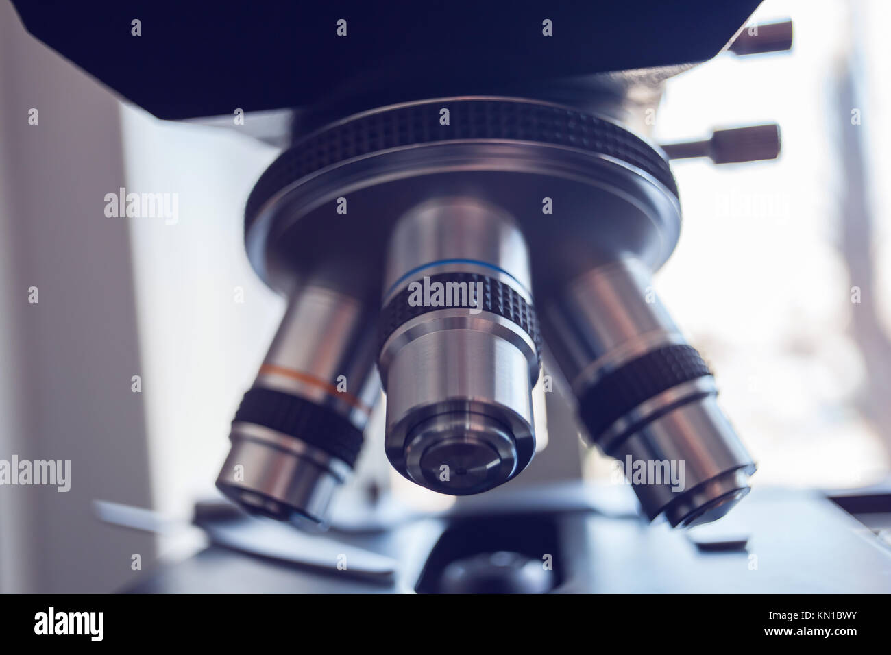 Optical microscope - science and laboratory equipment. For conducting ...