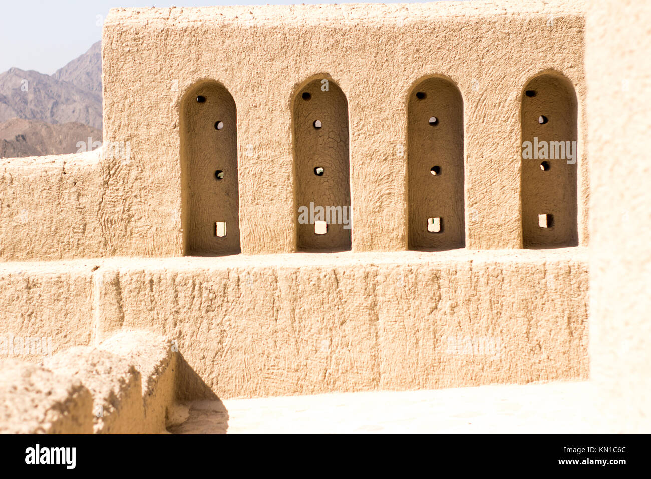 Ancient Oman fort famous for construction old architecture used for ...