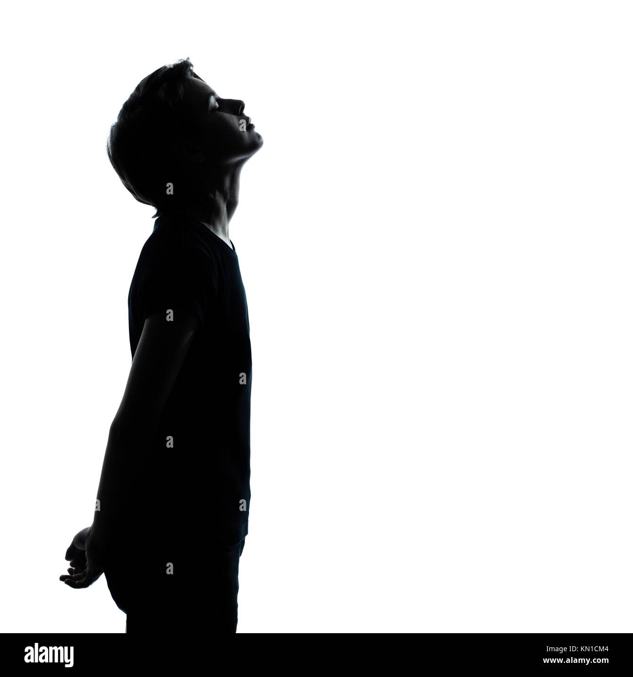 Teenager Silhouette Inside Cut Out Stock Images & Pictures - Alamy
