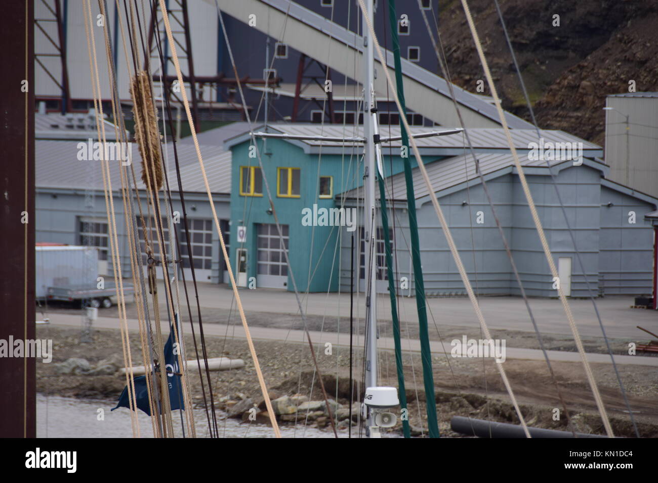 Longyearbyen, Spitzbergen, Svalbard, Norway, Arctic, Harbour, port ...