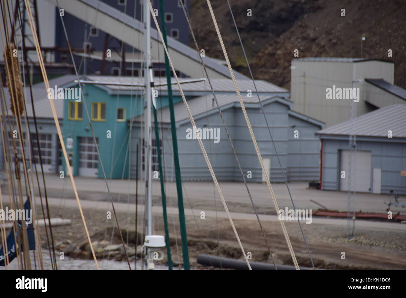 Longyearbyen, Spitzbergen, Svalbard, Norway, Arctic, Harbour, port ...