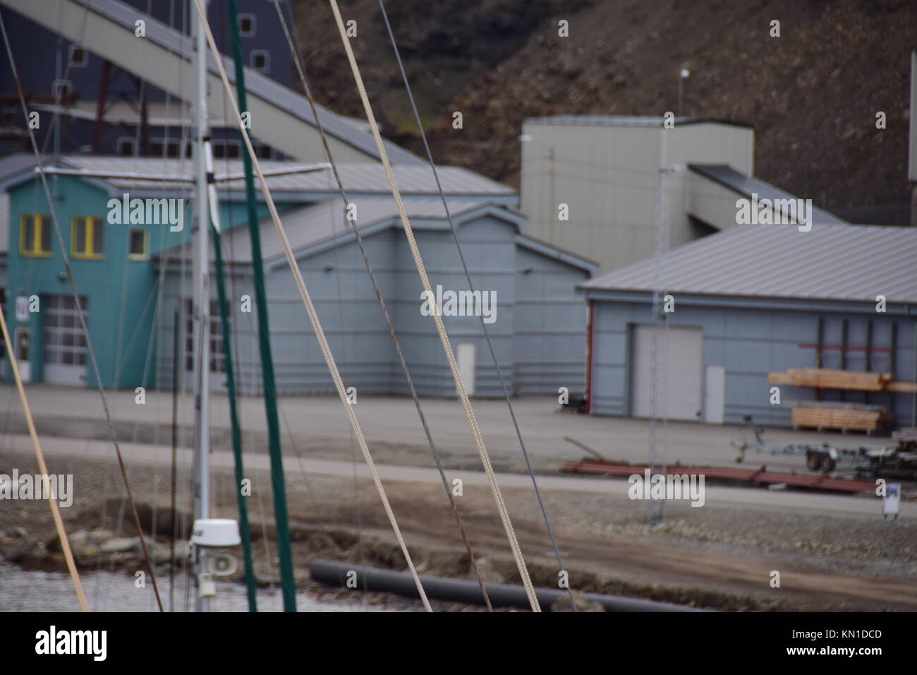 Longyearbyen, Spitzbergen, Svalbard, Norway, Arctic, Harbour, port ...
