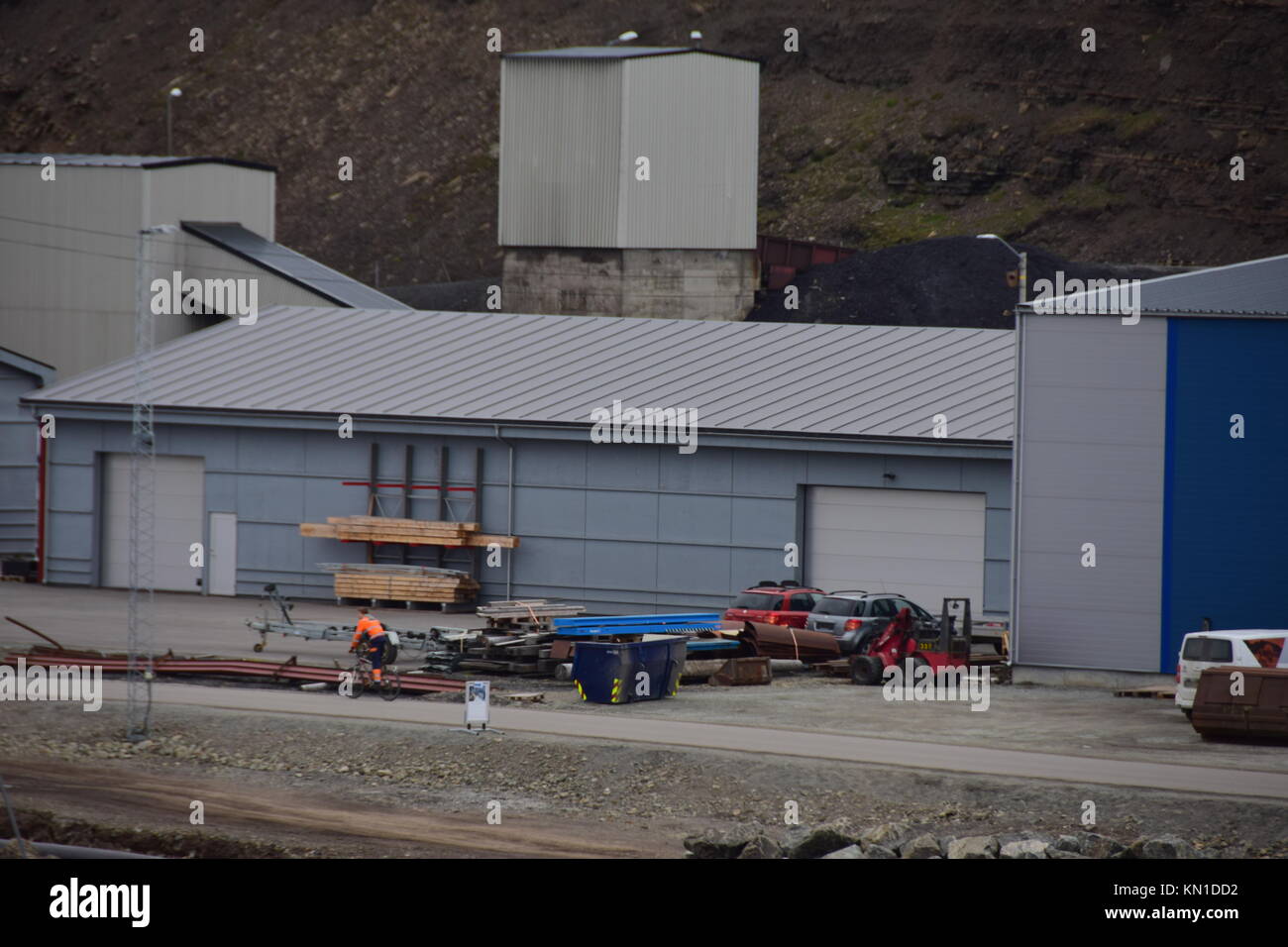 Longyearbyen, Spitzbergen, Svalbard, Norway, Arctic, Harbour, port ...