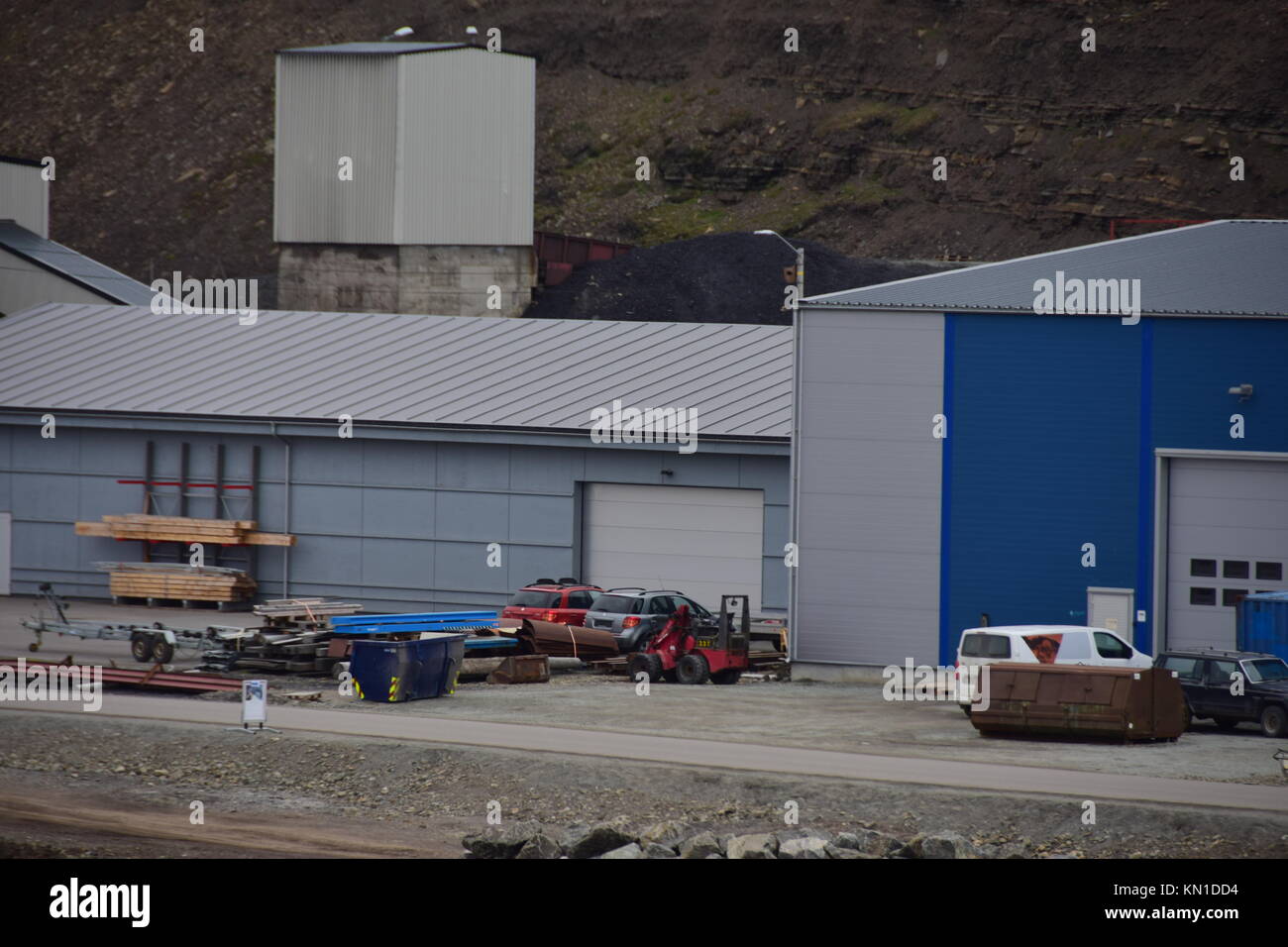Longyearbyen, Spitzbergen, Svalbard, Norway, Arctic, Harbour, port ...