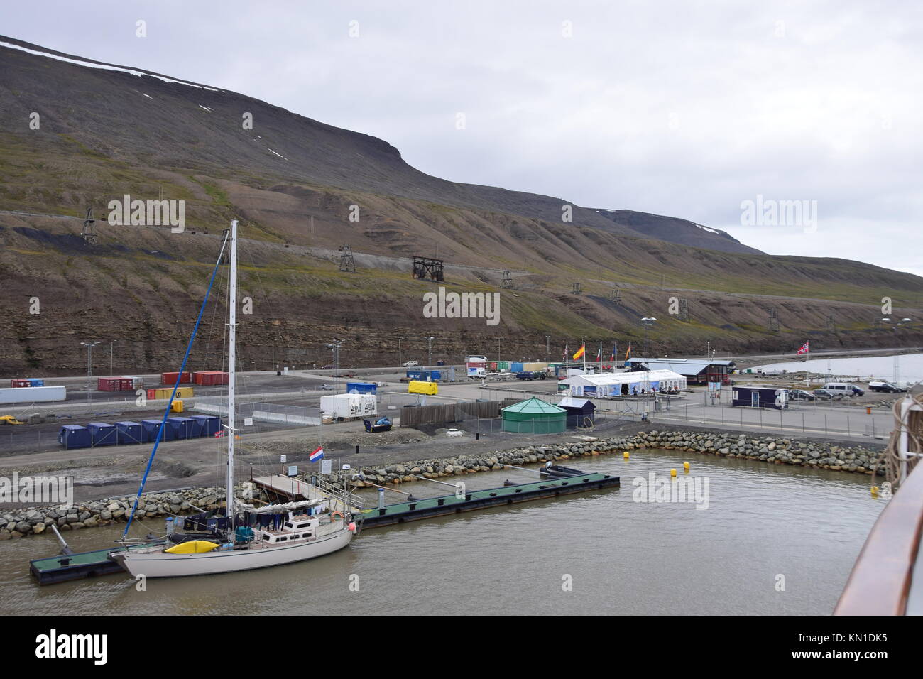 Harbour Area and coal mining / workings, Longyearbyen, Svalbard ...