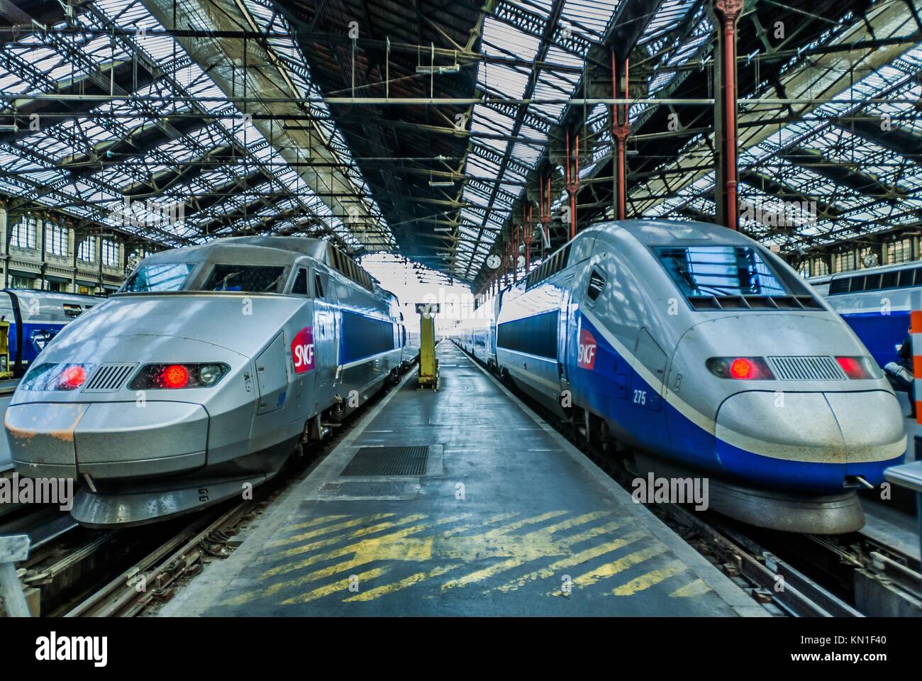 Tgv In Station Of Lyon High Resolution Stock Photography and Images - Alamy