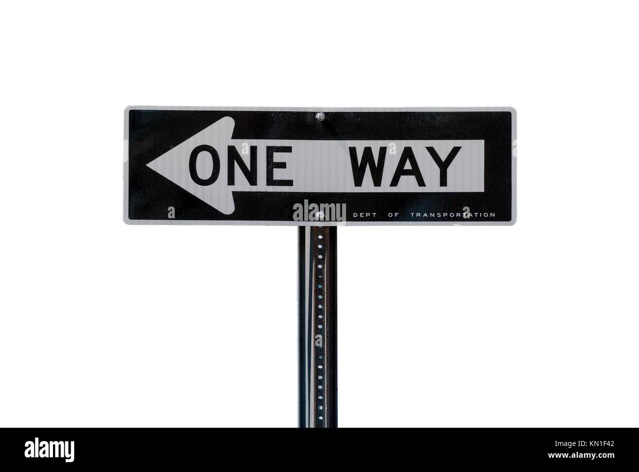 One way sign cut out hi-res stock photography and images - Alamy
