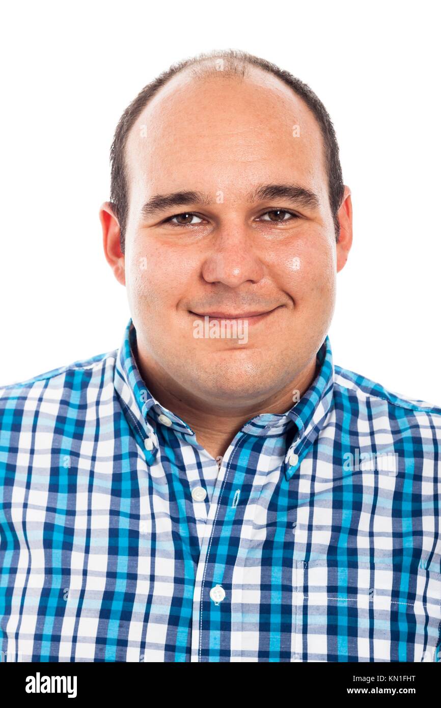 Portrait of a man smiling, isolated on white background Stock Photo - Alamy