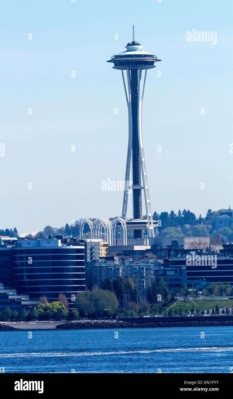 Space Needle tower, Seattle, Washington, USA Stock Photo - Alamy