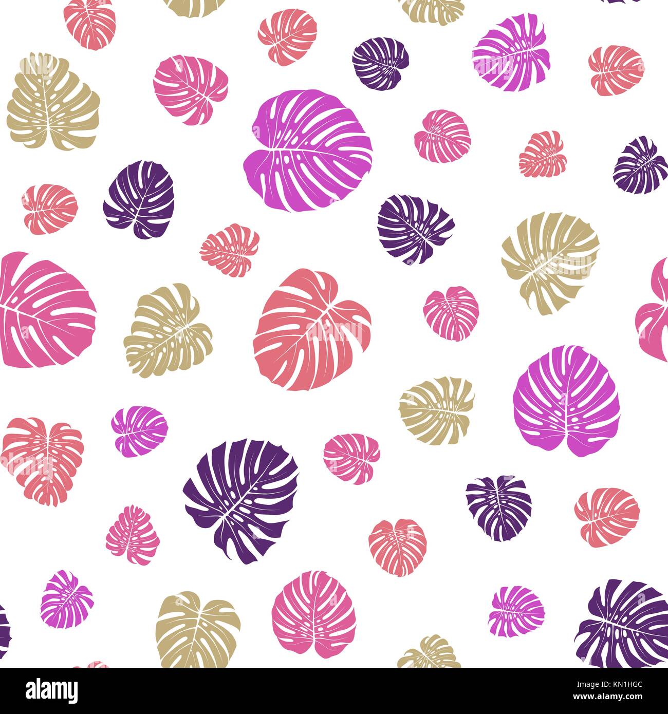 Seamless tropical rainforest pattern Stock Vector Images - Alamy