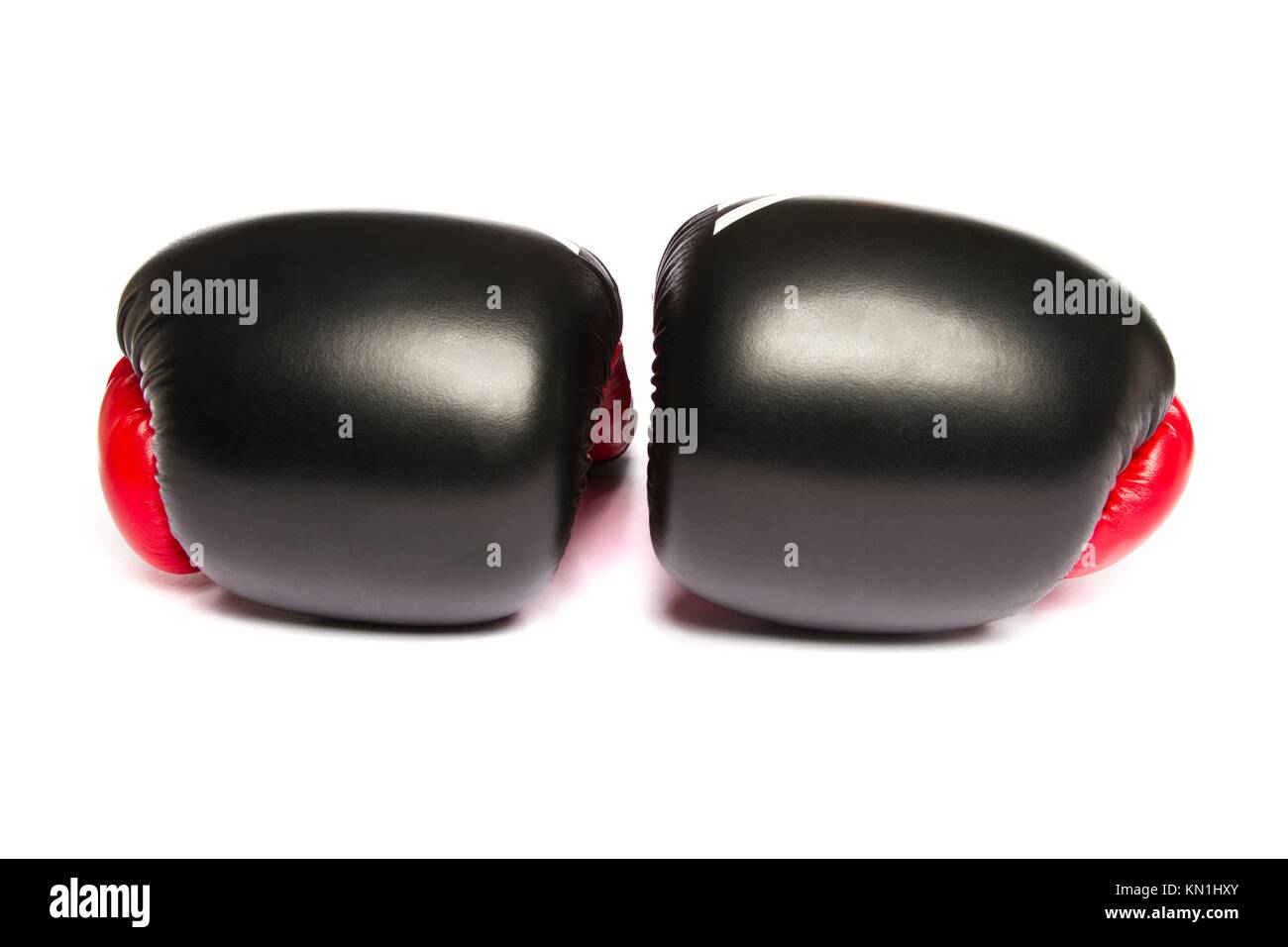 Close view of some boxing gloves isolated on a white background Stock ...