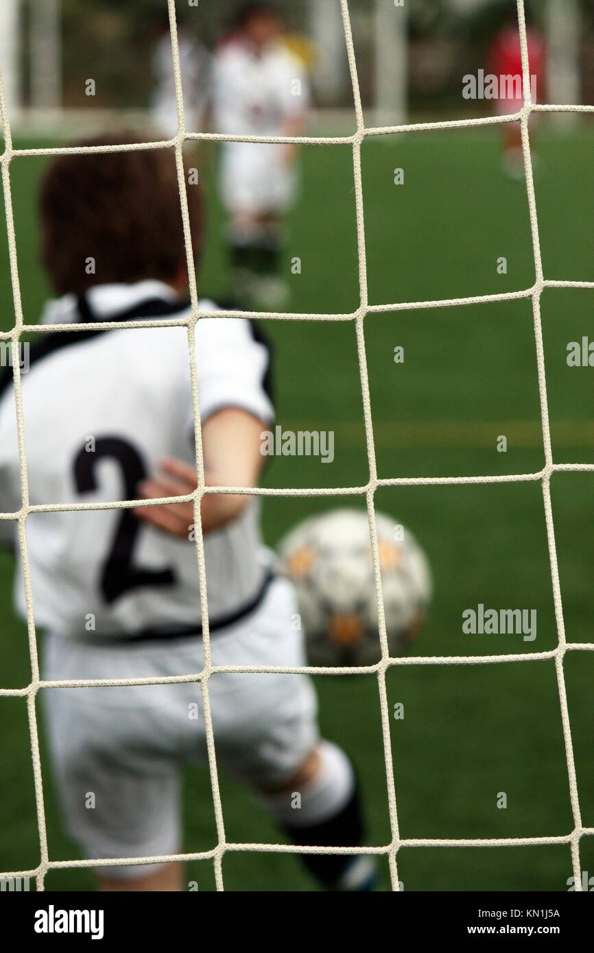 Goal net ball stadium hi-res stock photography and images - Alamy