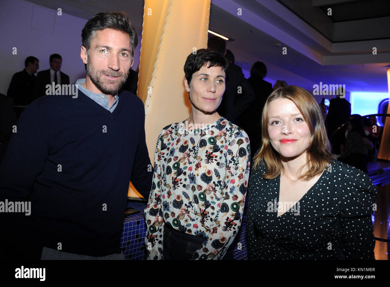 The actor Benjamin Sadler (L-R) and actresses Bibiana Beglau and ...