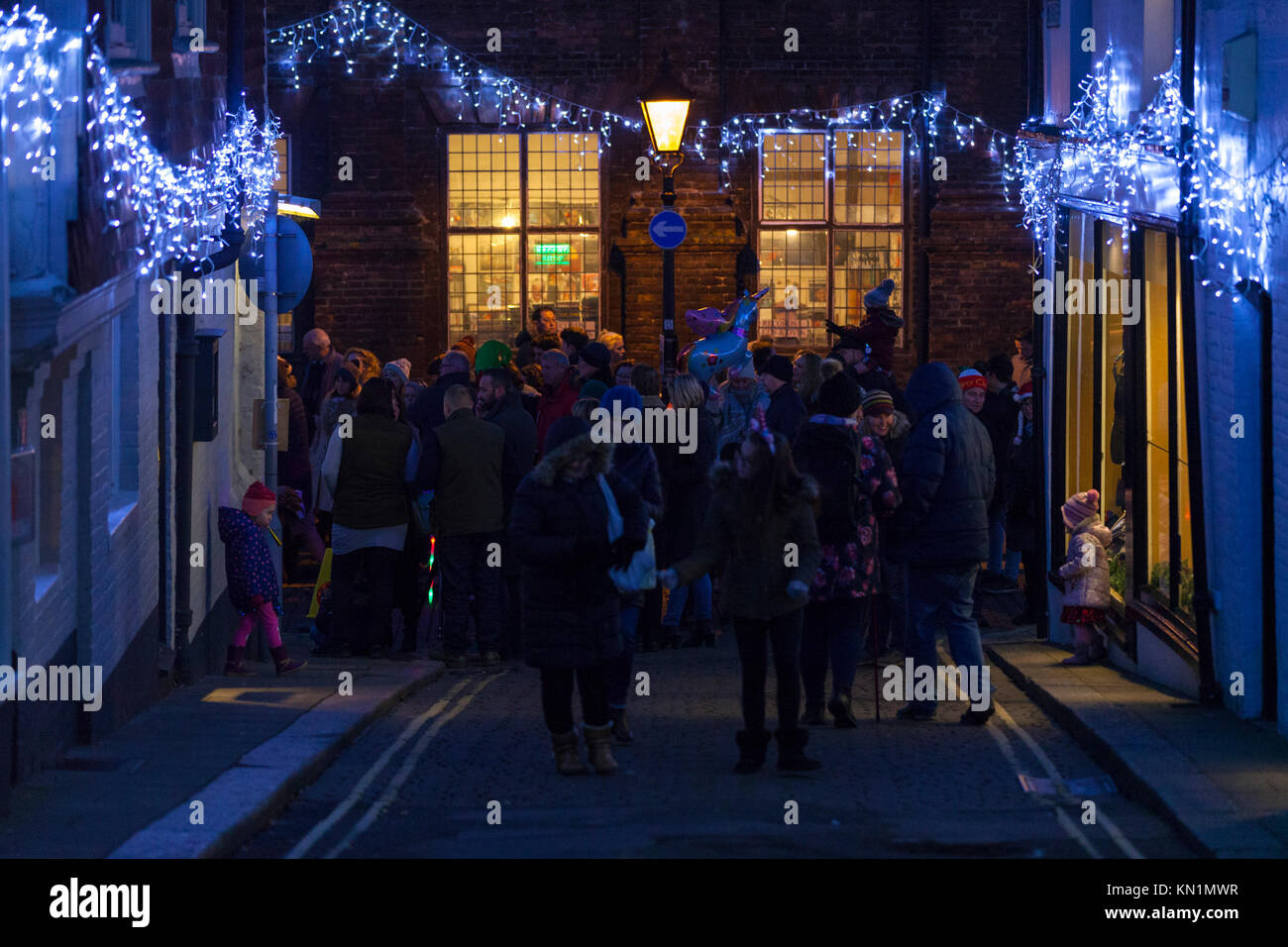 Rye, East Sussex, UK. 9th December, 2017. The ancient town of Rye ...