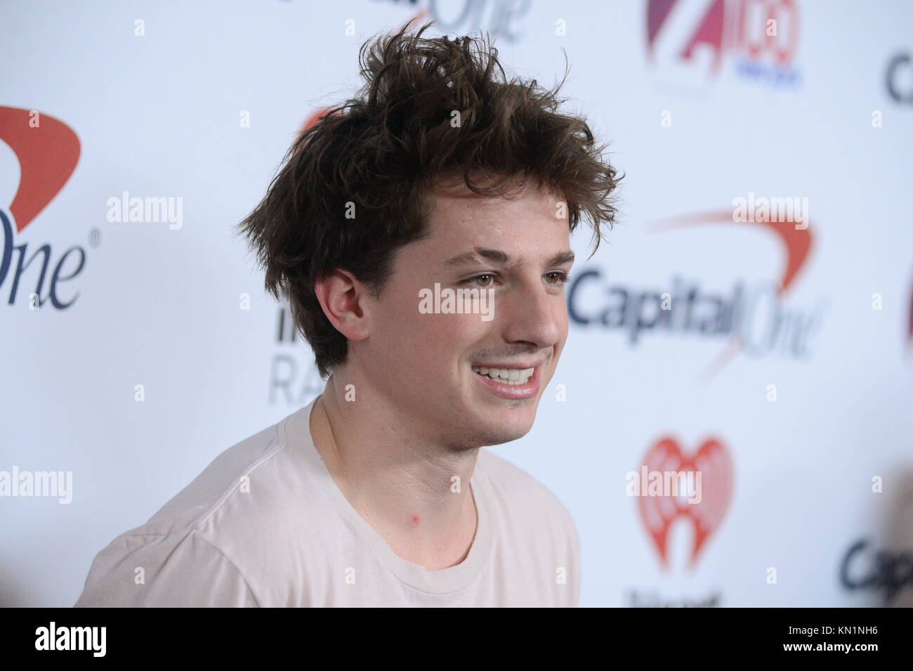 Charlie Puth attends the Z100's Jingle Ball 2017 press room on December ...