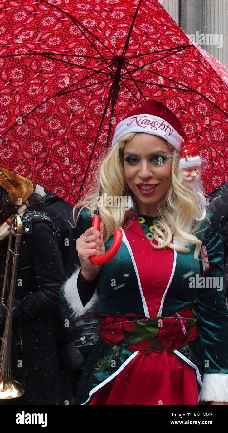 New York, New York, USA. 9th Dec, 2017. SantaCon 2017 New York City ...