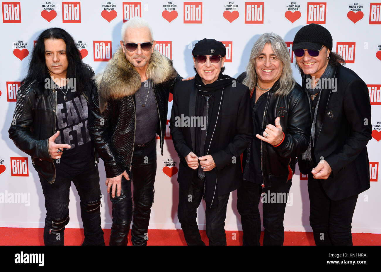 Berlin, Germany. 09th Dec, 2017. The musicians from the rock band ...