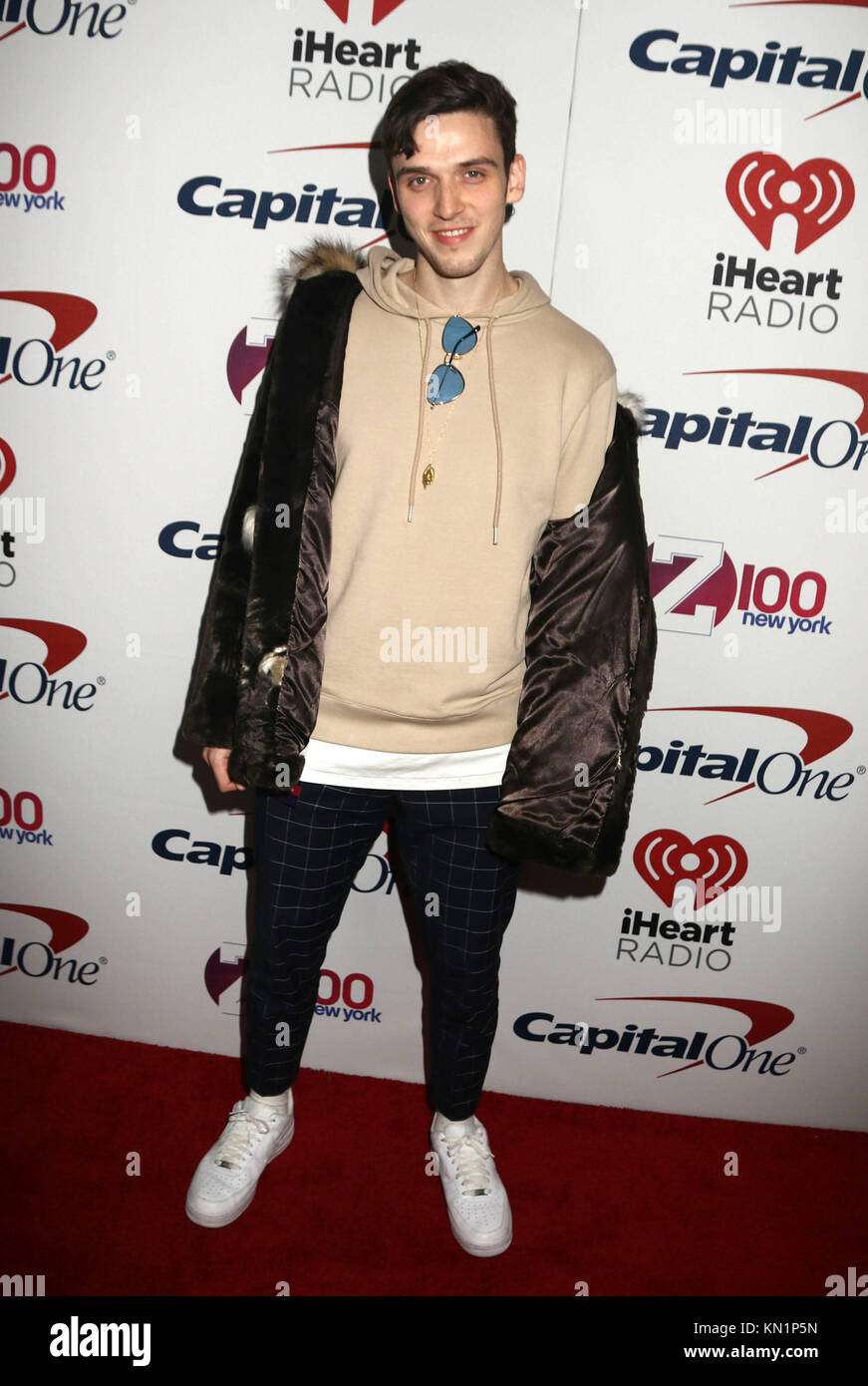 New York City, New York, USA. 8th Dec, 2017. Musician LAUV attends Z100 ...