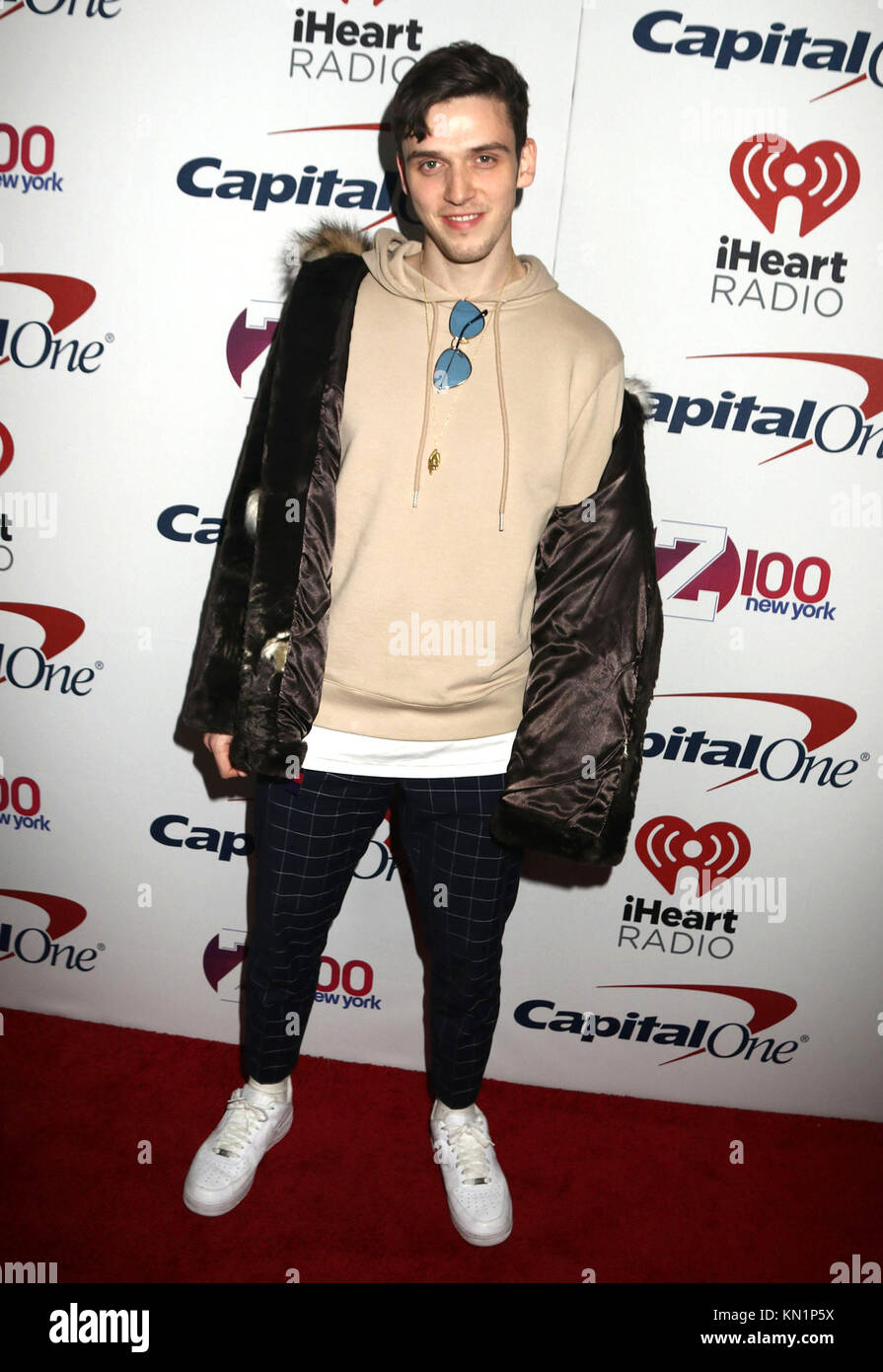 New York City, New York, USA. 8th Dec, 2017. Musician LAUV attends Z100 ...