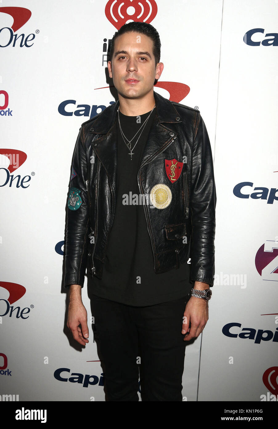 New York City, New York, USA. 8th Dec, 2017. Rapper G-EAZY attends Z100 ...