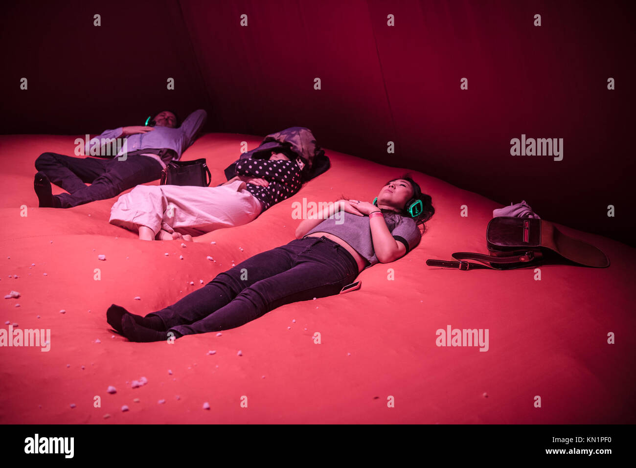 Los Angeles, California, USA. 8th Dec, 2017. A ''womb'' room recreated ...