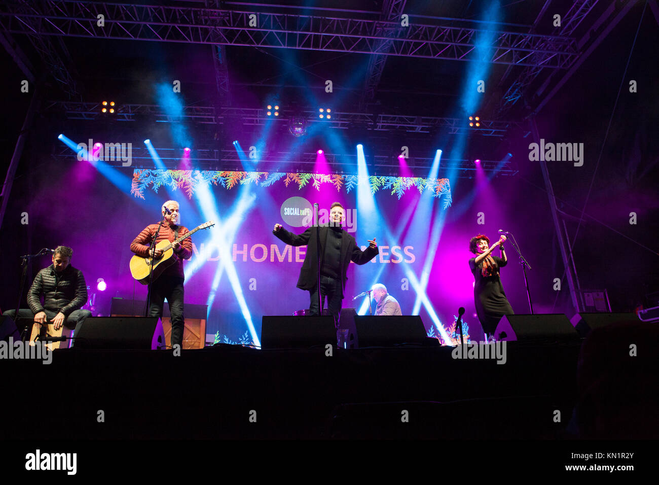 Edinburgh, Scotland 9th December 2017. Sleepout organised by Scottish ...