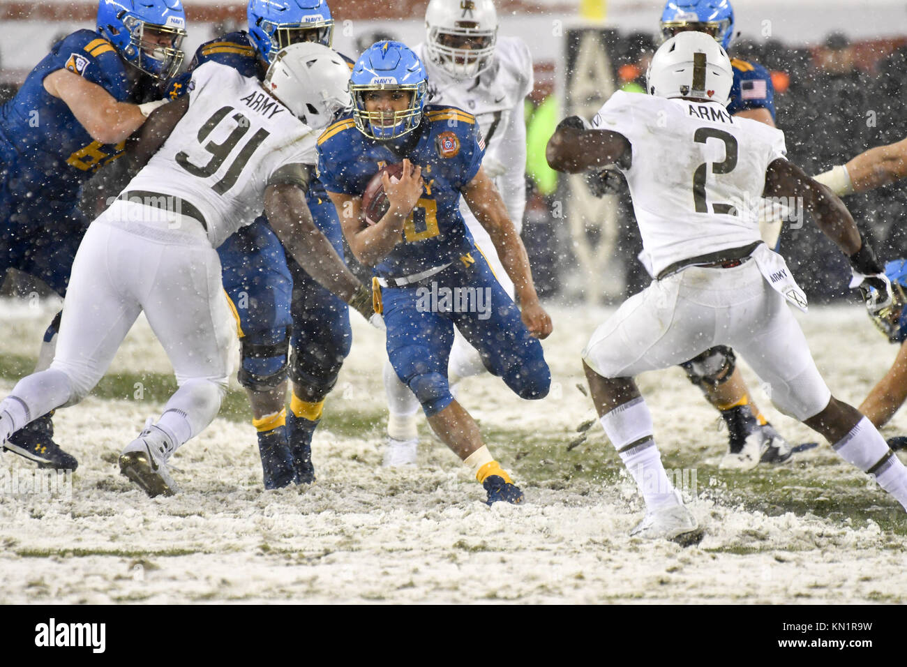 Philadelphia, Pennsylvania, USA. 9th Dec, 2017. Navy's QB, MALCOLM ...