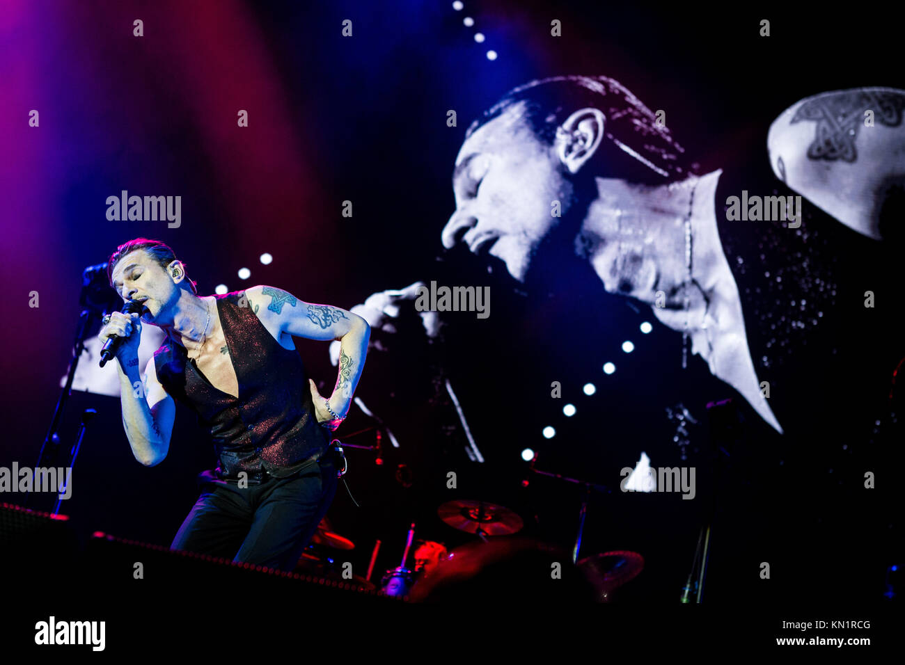 Turin 9th december 2017 Depeche Mode perform live at Pala Alpitour ...