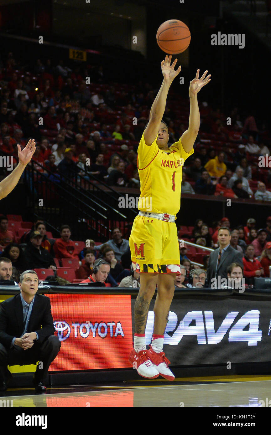 College Park, Maryland, USA. 9th Dec, 2017. ANTHONY COWAN JR (1 ...