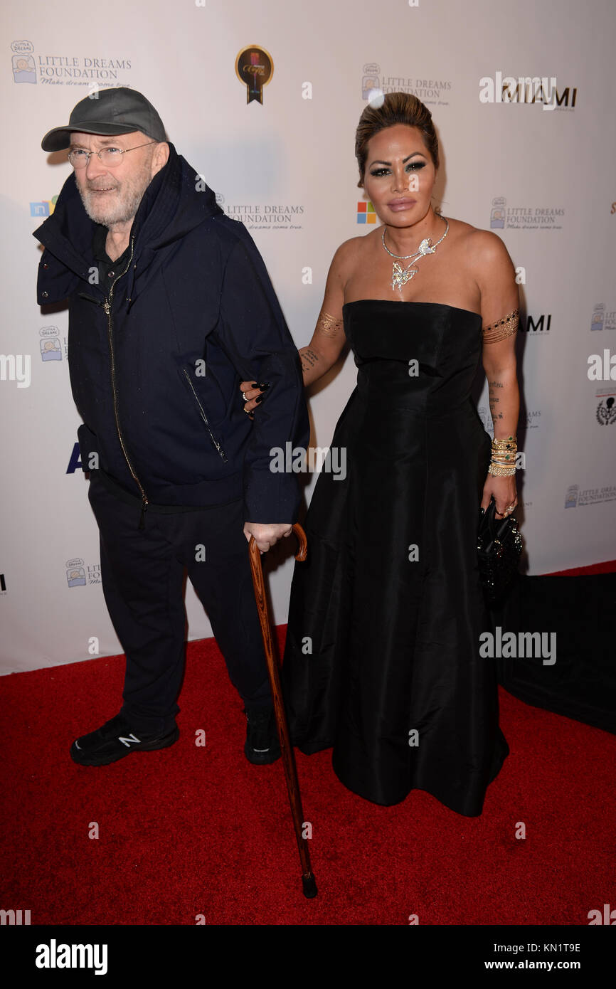 Miami Beach, FL, USA. 09th Dec, 2017. Phil Collins and Orianne Collins ...