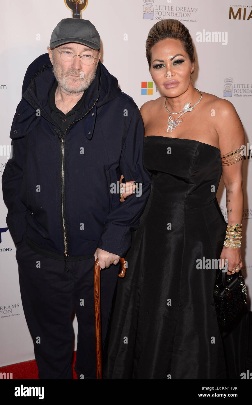 Miami Beach, FL, USA. 09th Dec, 2017. Phil Collins and Orianne Collins ...