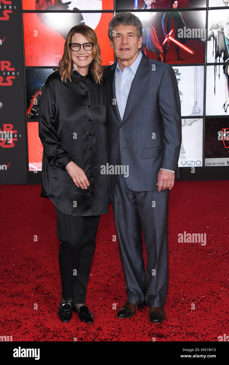 Los Angeles, California, USA. 9th Dec, 2017. Alan Horn and Cindy Horn ...
