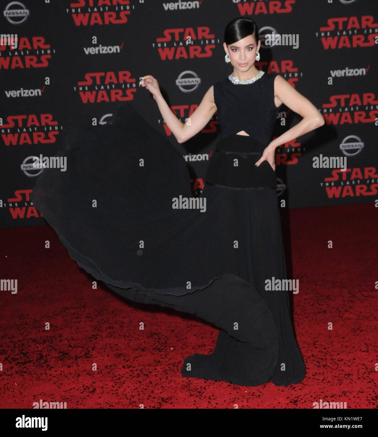 09 December 2017 - Los Angeles, California - Sofia Carson. Premiere Of Disney Pictures And ...